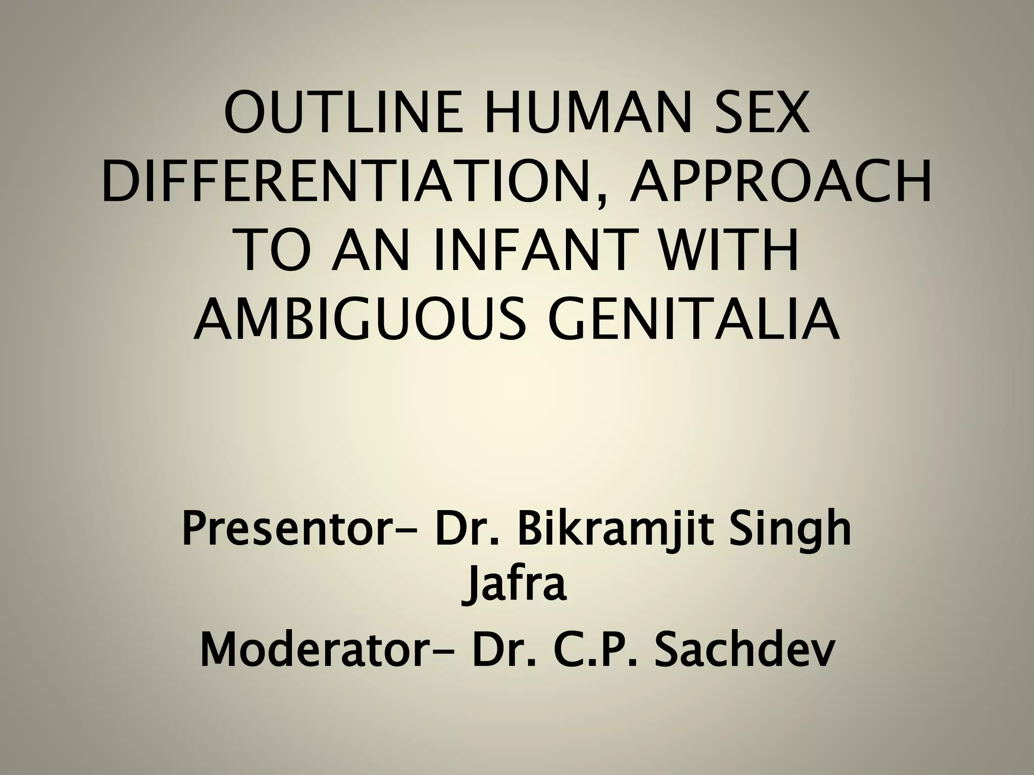 Ambiguous genitalia | PPTX