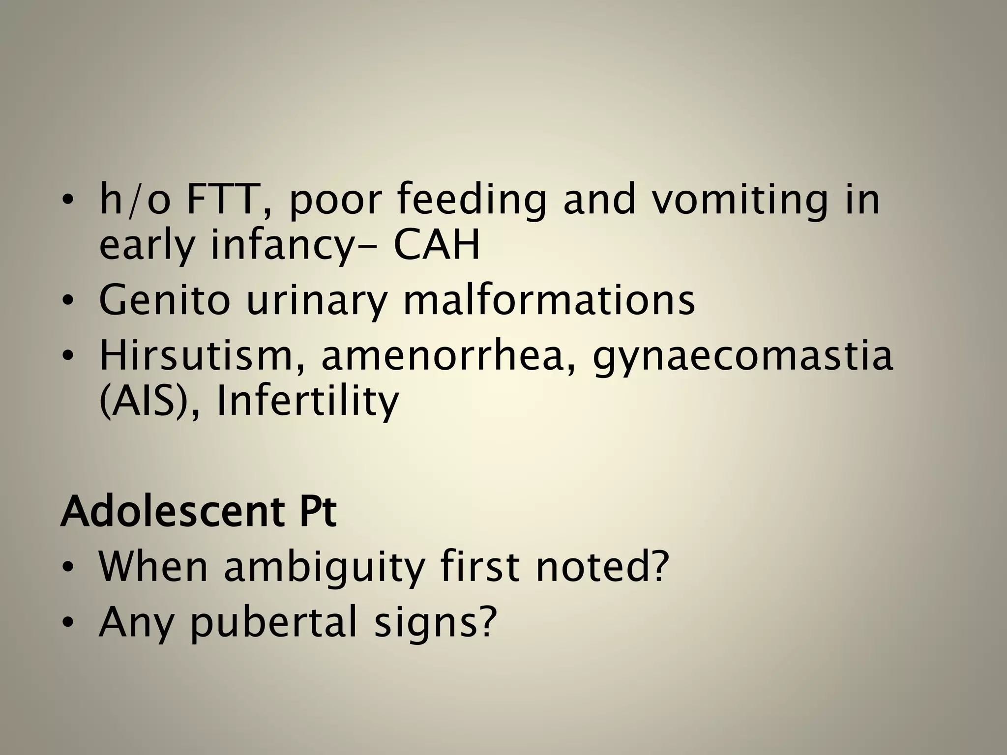 Ambiguous genitalia | PPTX