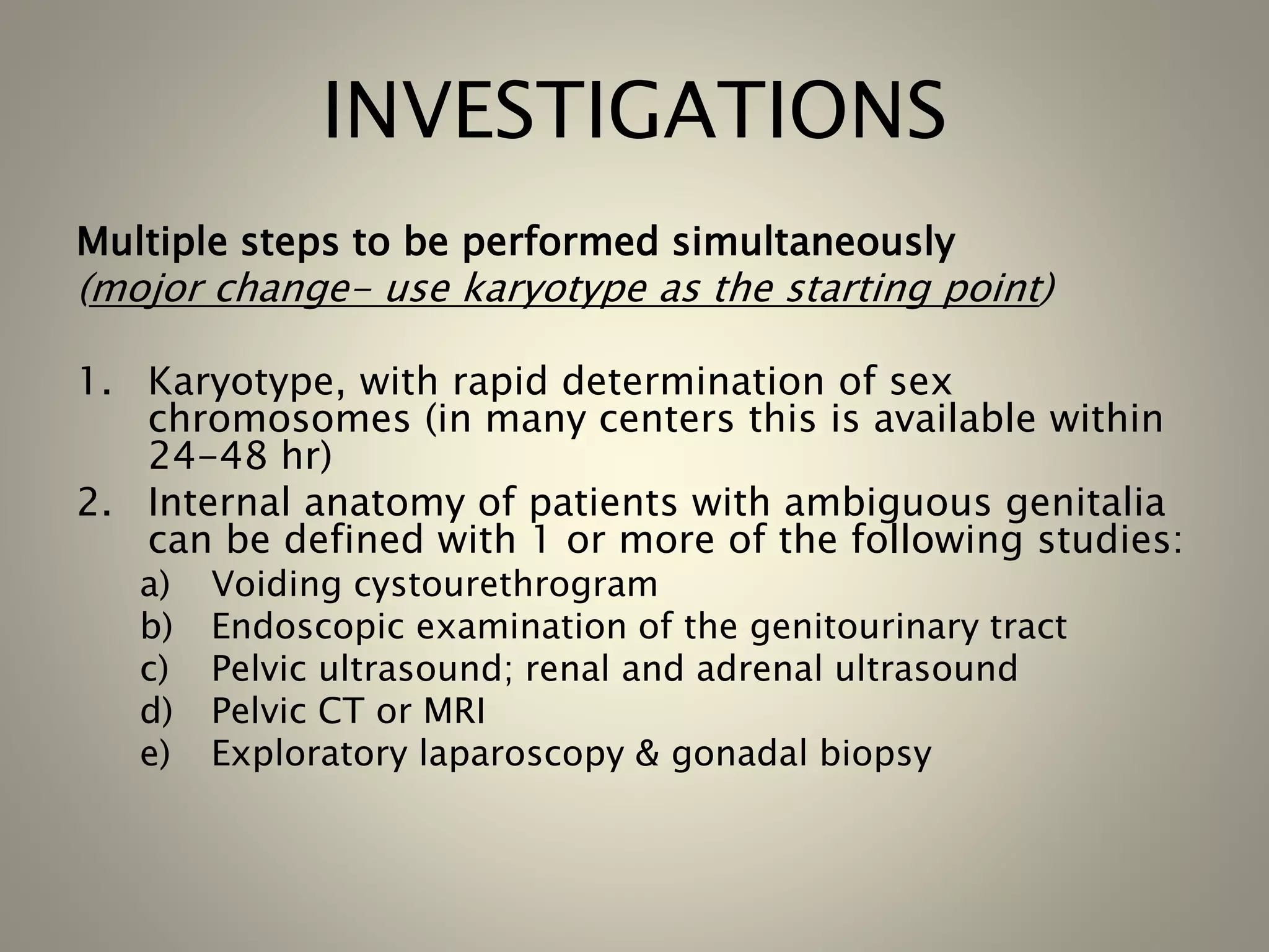 Ambiguous genitalia | PPTX