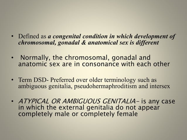 Ambiguous genitalia | PPTX