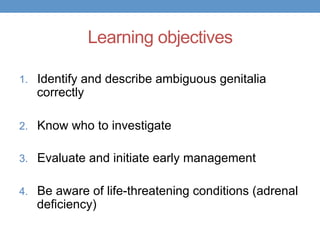 ambiguous genitalia | PDF