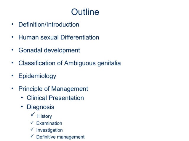 Ambiguous genitalia presentation | PPT