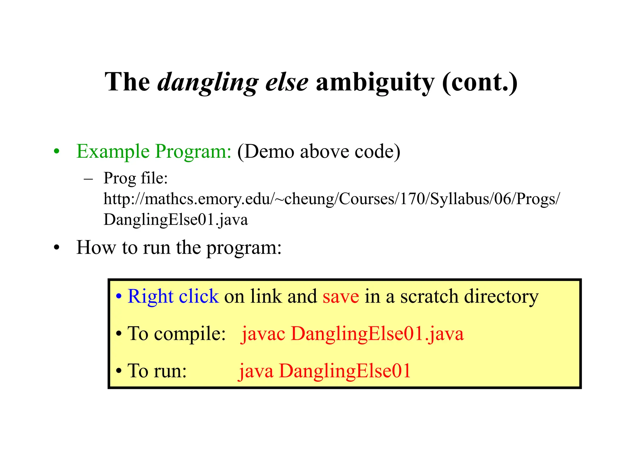 Ambiguity In Programming Instructions Ppt
