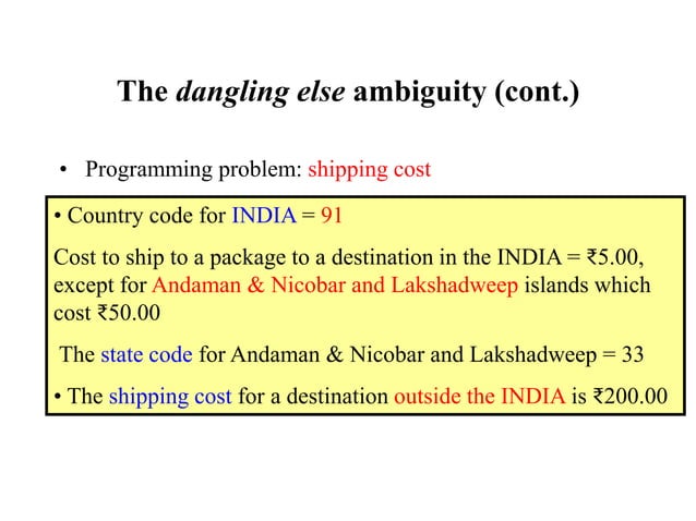Ambiguity in programming instructions | PPT