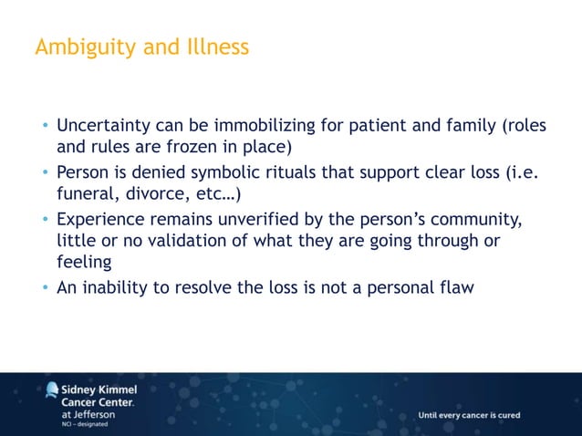 Ambiguous Loss | PPTX | Bereavement | Family and Relationships