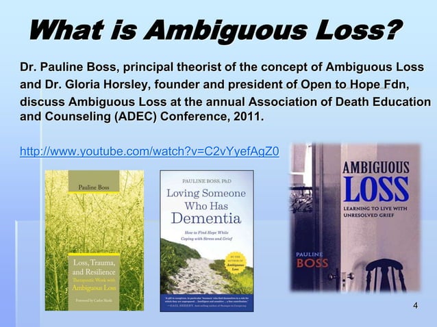 Ambiguous Loss Supporting families with missing loved ones | PPT