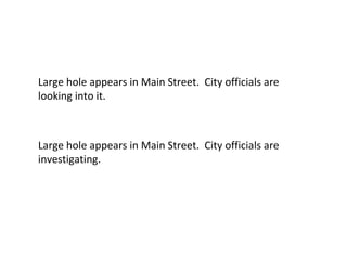 Ambiguous Sentences and Headlines | PPT | Automotive