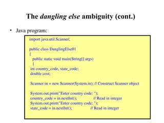 Ambiguous statements in a program.ppt