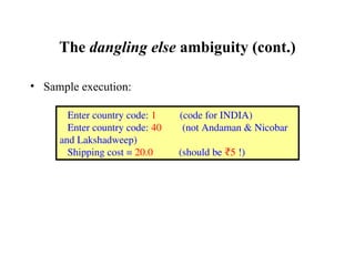 Ambiguous statements in a program.ppt