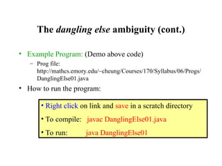 Ambiguous statements in a program.ppt