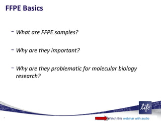 Extraction of Nucleic Acid From FFPE Tissue Samples | PPT