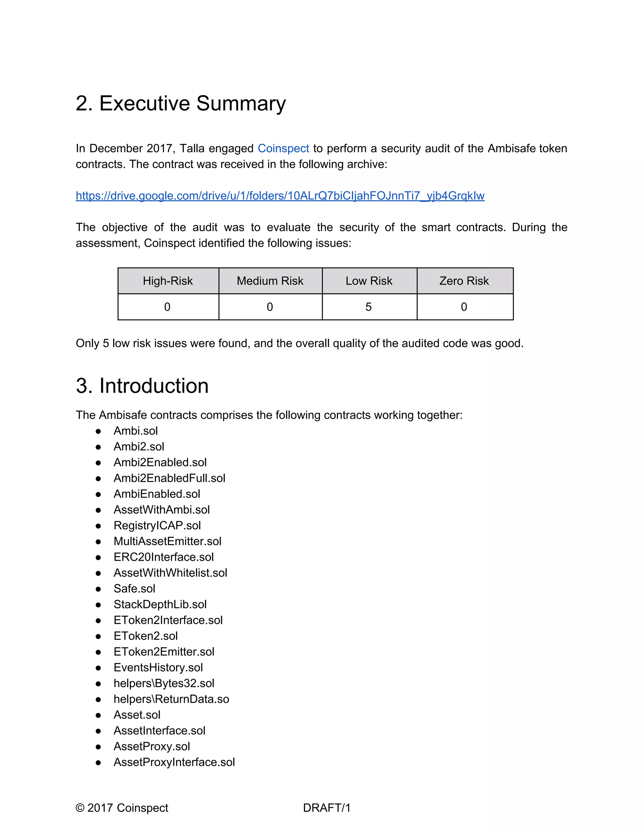 Ambisafe smart contracts audit | PDF
