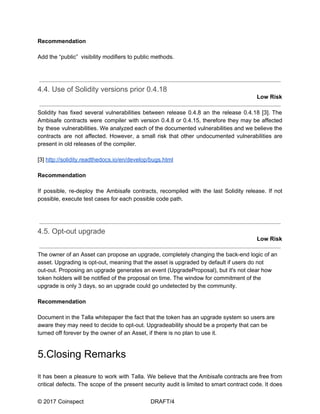 Ambisafe smart contracts audit | PDF