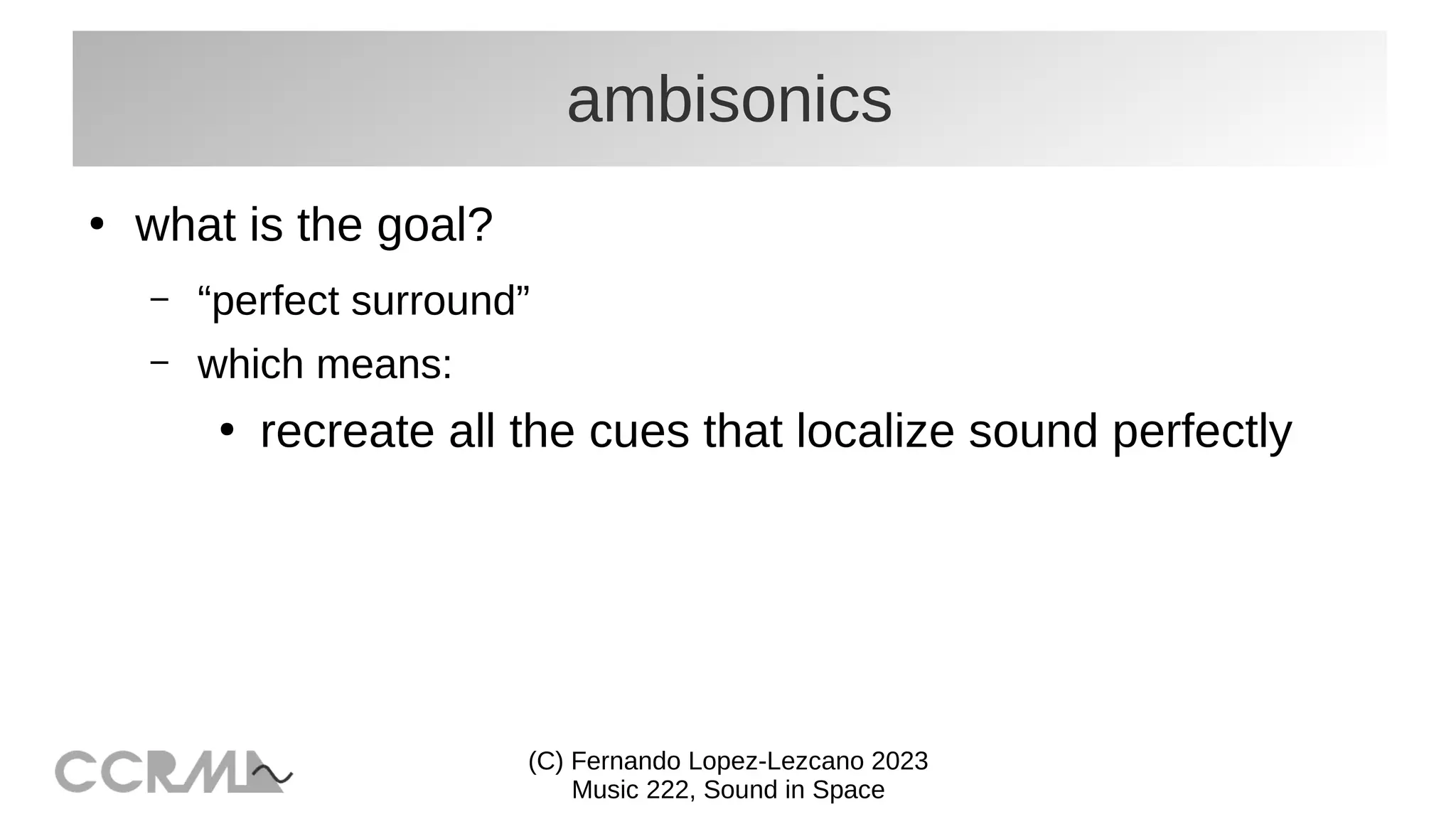 Introduction to Ambisonics | PDF