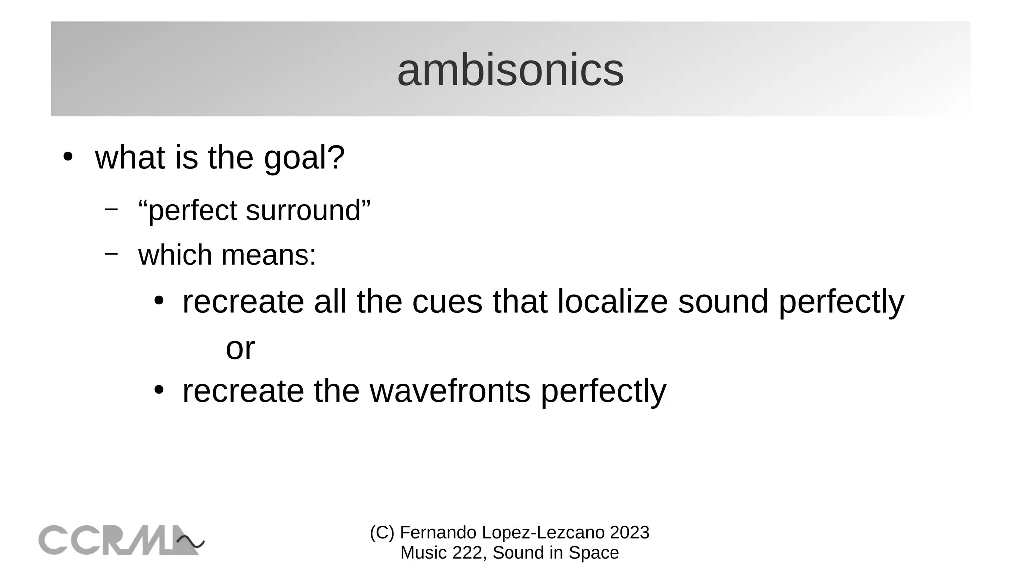 Introduction to Ambisonics | PDF