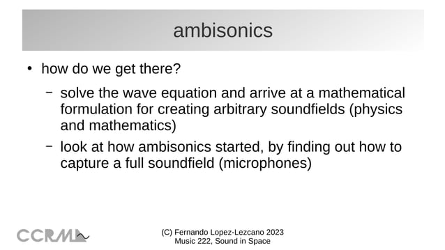 Introduction to Ambisonics | PPT