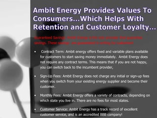 Ambit energy & energy deregulation | PPTX | Gas and Electric | Home ...