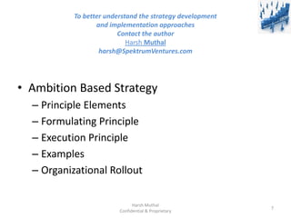 Ambition based strategy overview slide-share | PDF