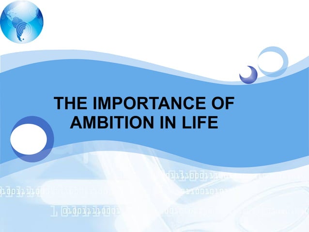 Ambitions | PPT