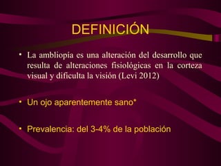 Ambliopia | PPT
