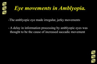 Amblioppia and it's management | PPTX