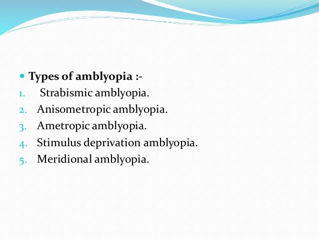 Amblyopia