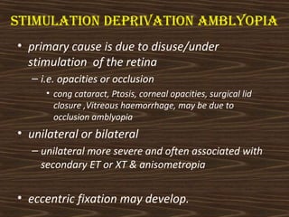 Amblyopia | PPT
