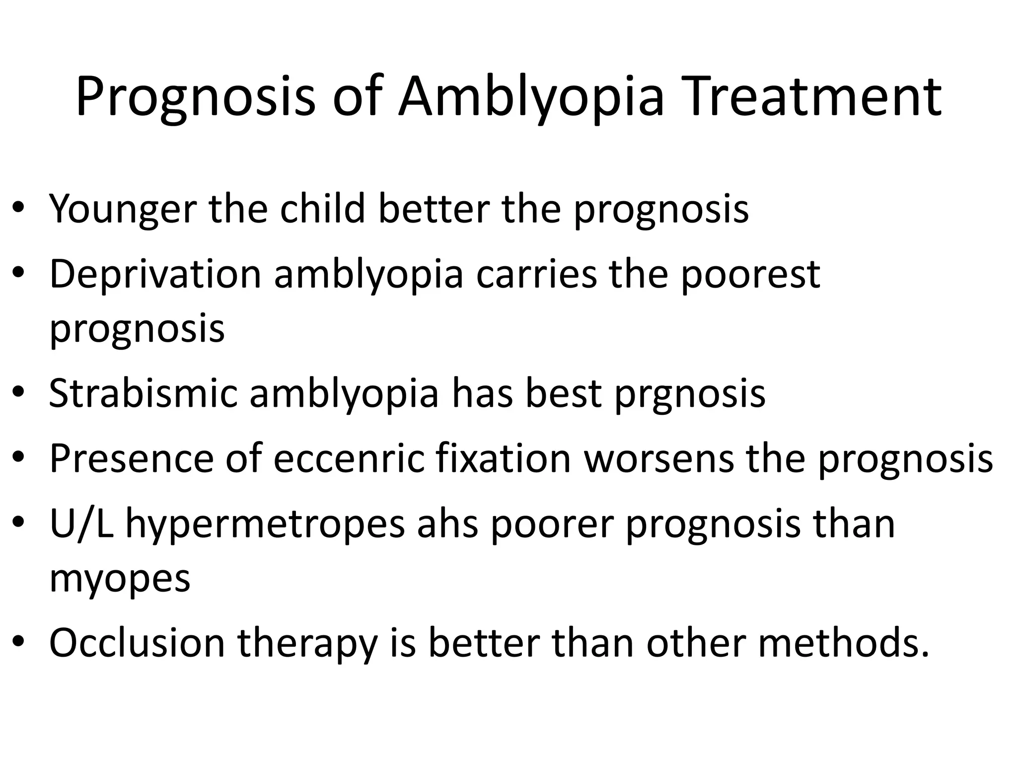 Amblyopia | PPTX