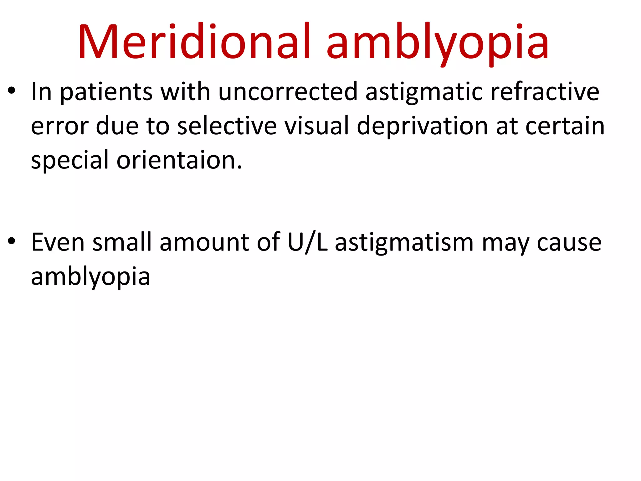 Amblyopia | PPTX