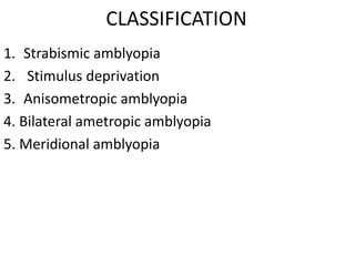Amblyopia | PPTX