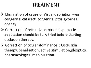Amblyopia | PPTX