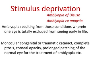 Amblyopia | PPTX