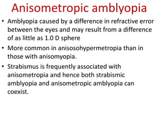 Amblyopia | PPTX