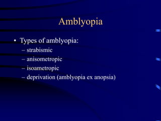 Amblyopia | PPSX | Eye and Vision Conditions | Diseases and Conditions