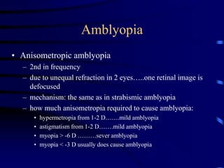 Amblyopia | PPSX | Eye and Vision Conditions | Diseases and Conditions