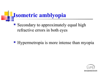 Amblyopia by surendra | PPT | Eye and Vision Conditions | Diseases and ...