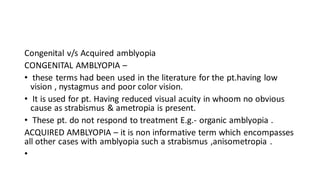 amblyopia-220122110832.pdf.for Optometry Students | PPT