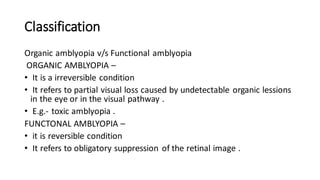 Amblyopia | PPT