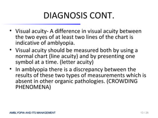 Amblyopia and its Management in Congenital Cataract | PPT