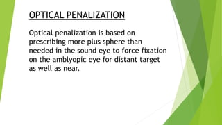 Amblyopia | PPTX