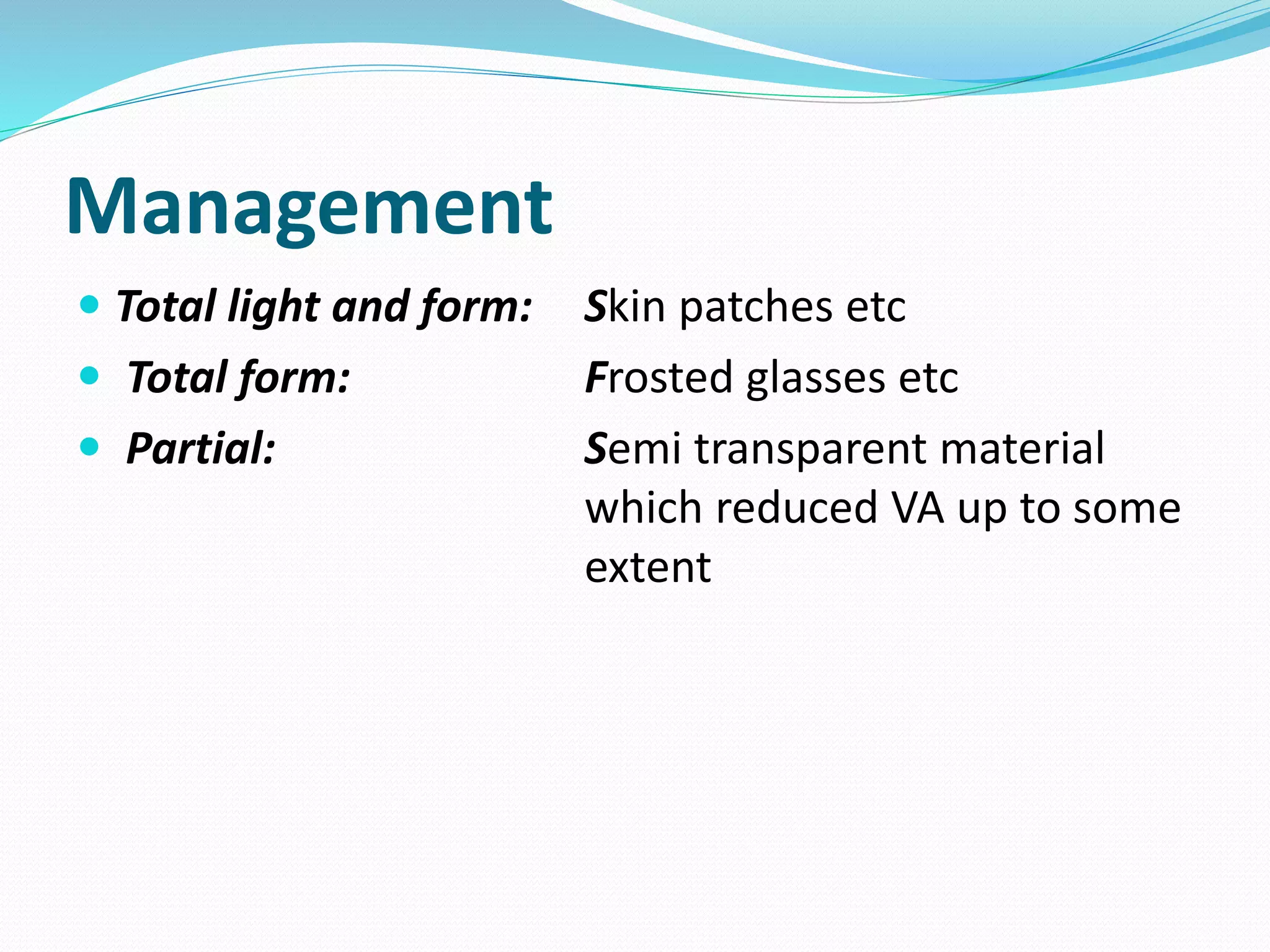 Amblyopia Management | PPTX