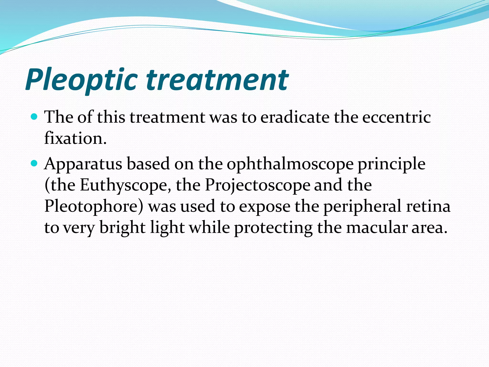 Amblyopia Management | PPTX