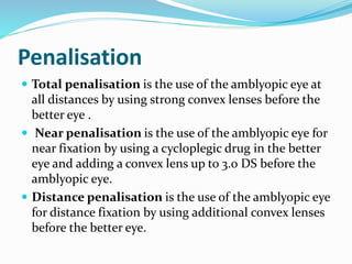Amblyopia Management | PPTX