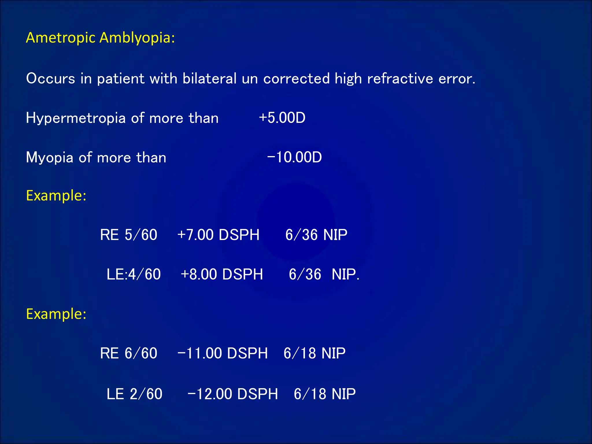 AMBLYOPIA CLASSIFICATION-SQUINT.ppt classification of ambylopia ppt | PPT