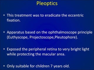 AMBLYOPIA CLASSIFICATION-SQUINT.ppt classification of ambylopia ppt | PPT