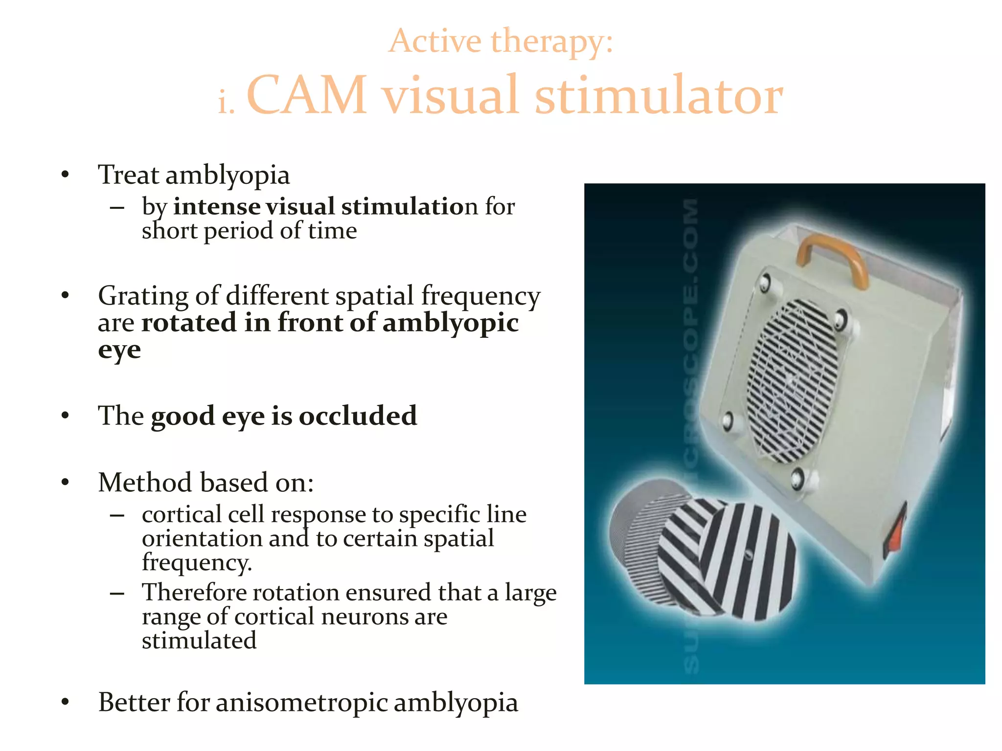 AMBLYOPIA, CLASSIFICATION & MANAGEMENT - Modified.pptx