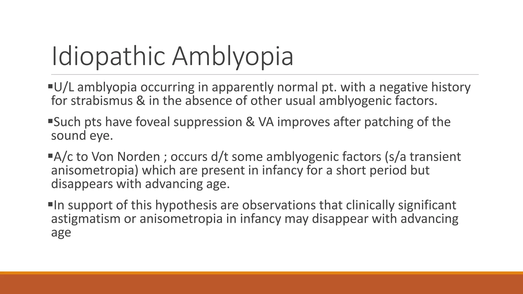Amblyopia : classification & Occlusion therapy | PPTX