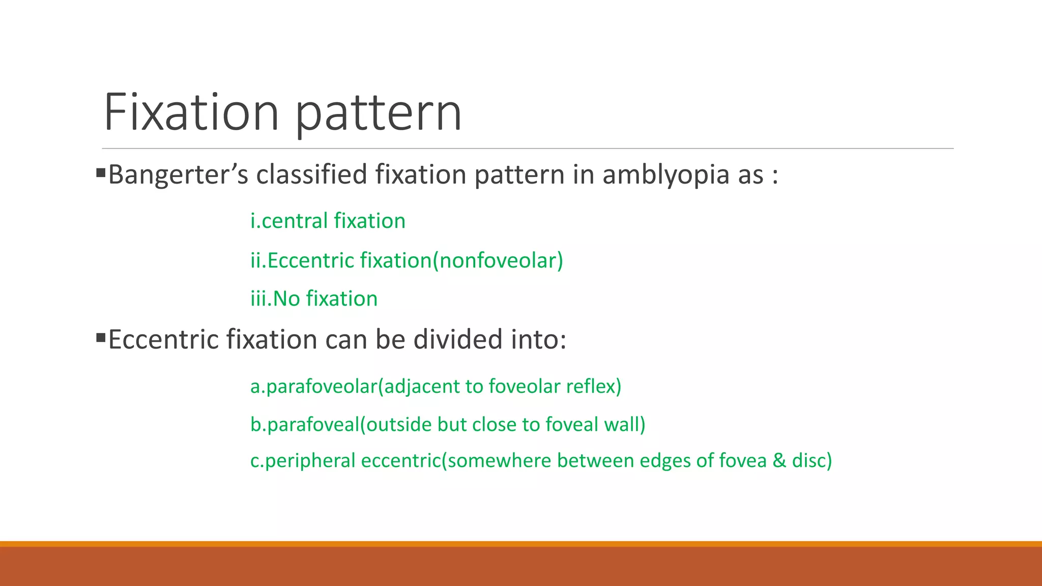 Amblyopia : classification & Occlusion therapy | PPTX