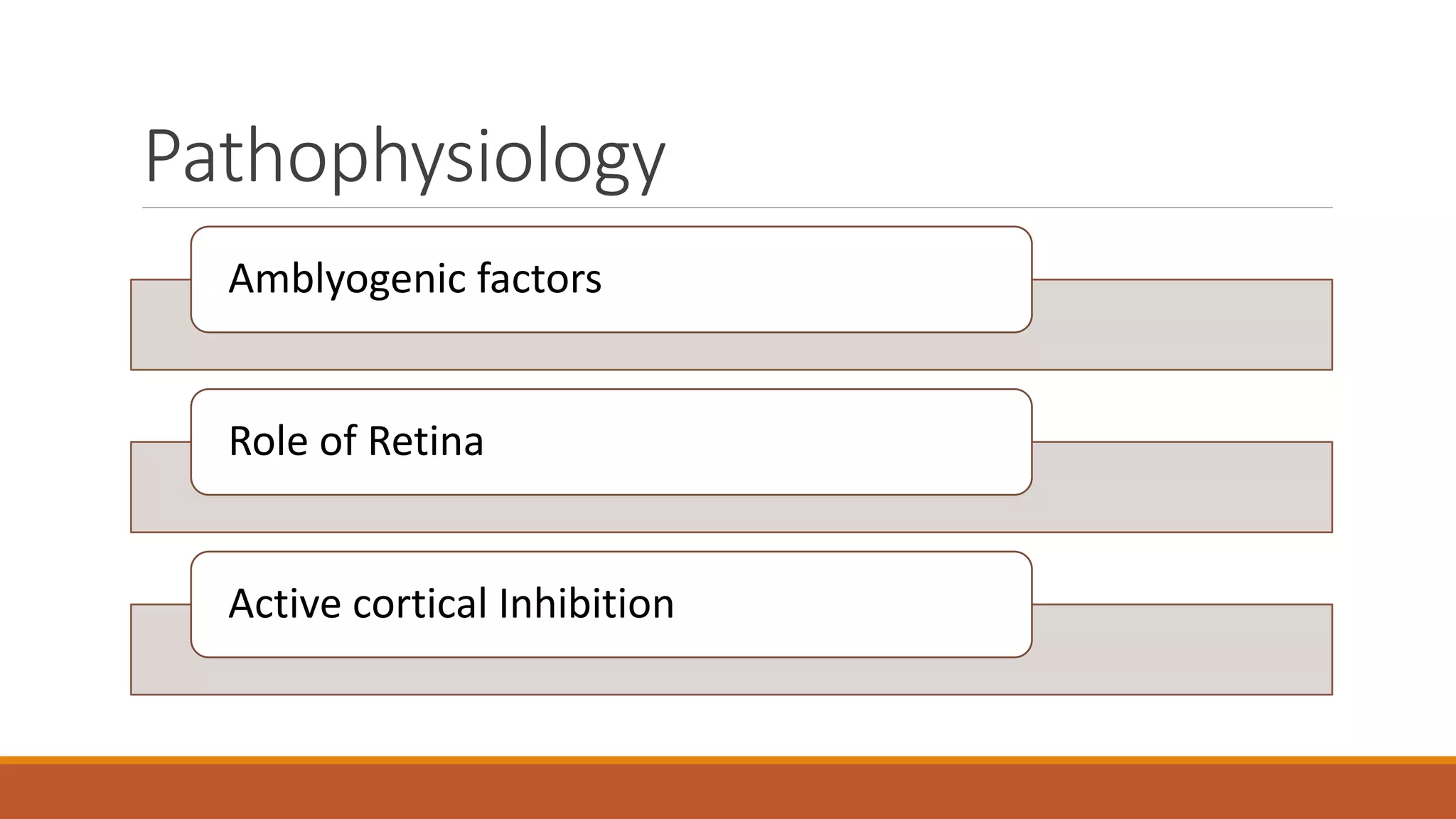 Amblyopia : classification & Occlusion therapy | PPTX
