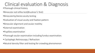 Amblyopia : classification & Occlusion therapy | PPTX